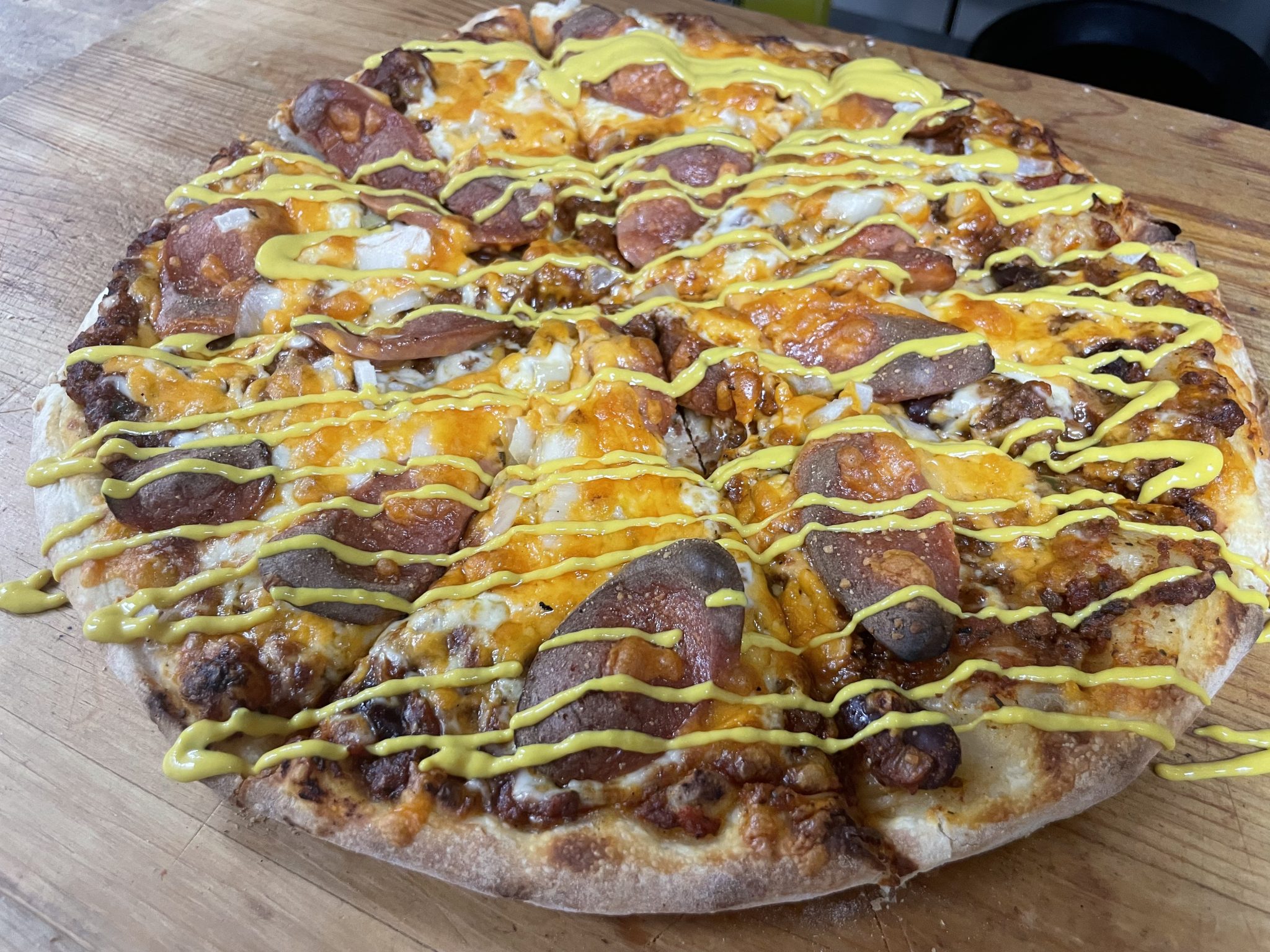 Chili Cheese Dog Pizza - Pizzaco